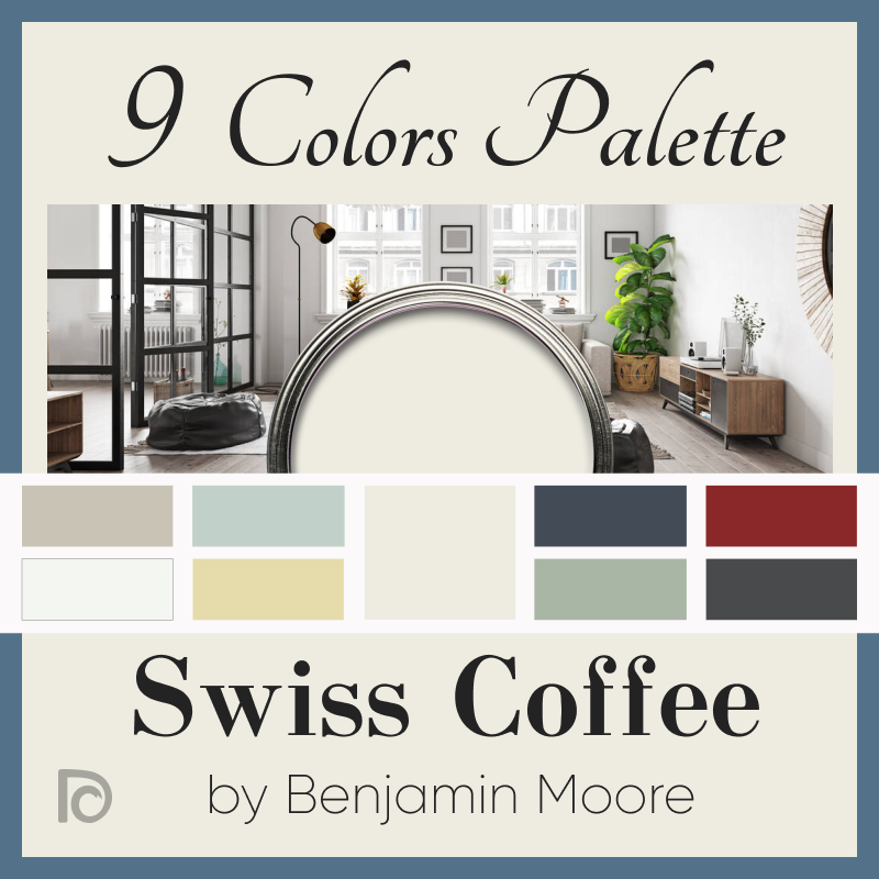Swiss Coffee Whole House Color Palette - DecorCreek