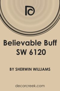 Believable Buff SW 6120 Paint Color by Sherwin Williams - DecorCreek