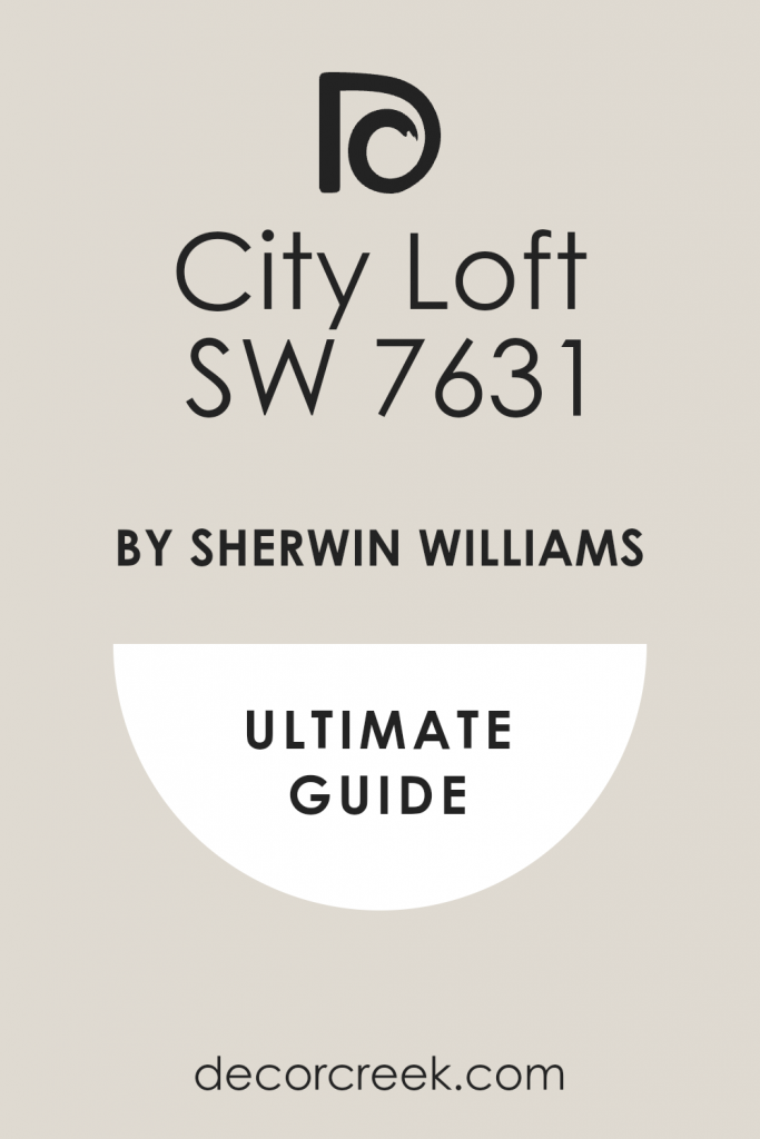 City Loft SW 7631 Paint Color by Sherwin Williams - DecorCreek