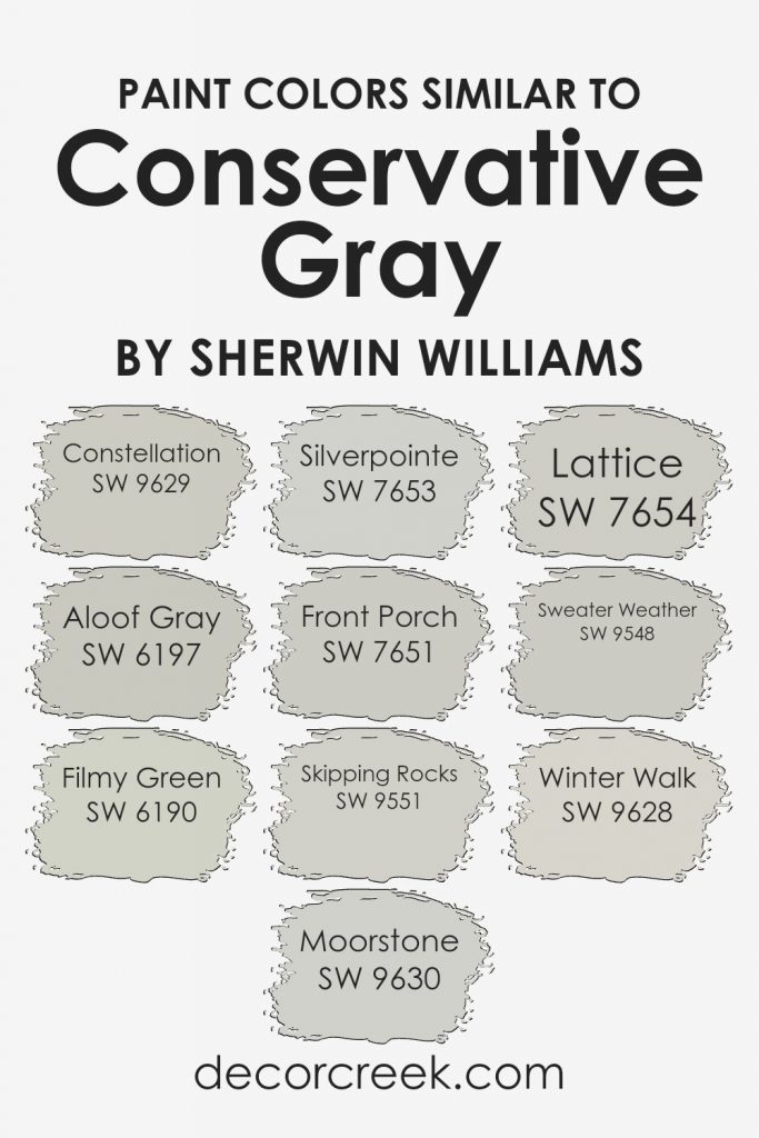 Conservative Gray SW 6183 Paint Color by Sherwin Williams - DecorCreek