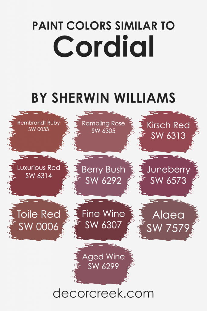 Cordial SW 6306 Paint Color by Sherwin Williams - DecorCreek