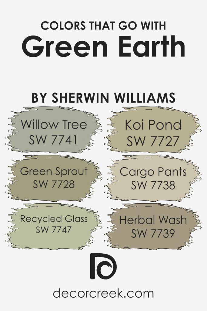Green Earth SW 7748 Paint Color by Sherwin Williams - DecorCreek
