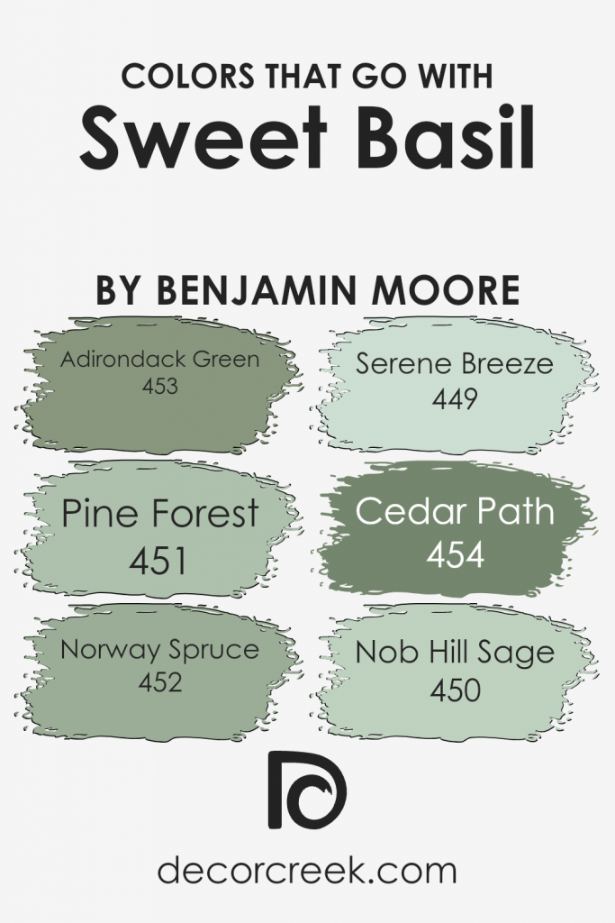Sweet Basil 455 Paint Color by Benjamin Moore - DecorCreek