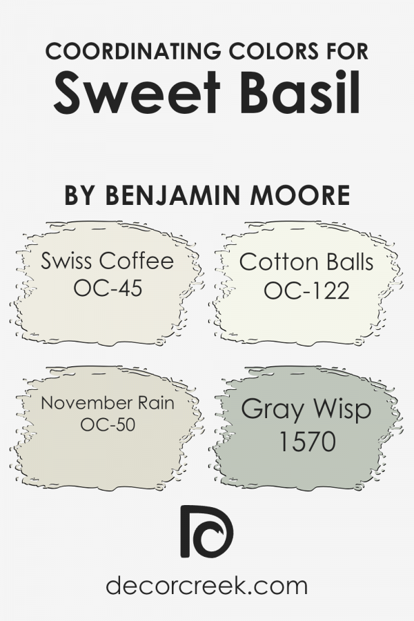 Sweet Basil 455 Paint Color by Benjamin Moore - DecorCreek