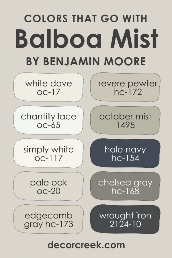 Balboa Mist OC-27 Paint Color by Benjamin Moore - DecorCreek