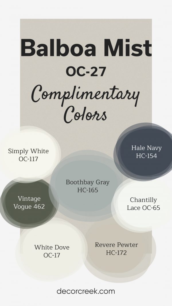 Balboa Mist OC-27 Paint Color by Benjamin Moore - DecorCreek