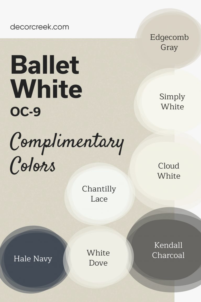 Ballet White OC-9 Paint Color by Benjamin Moore - DecorCreek
