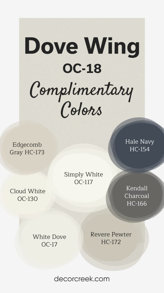Dove Wing OC-18 Paint Color by Benjamin Moore - DecorCreek