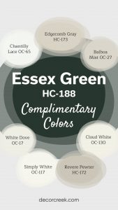 Essex Green HC-188 Paint Color by Benjamin Moore - DecorCreek
