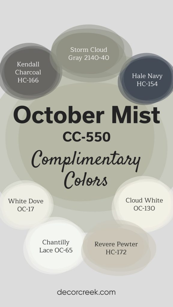October Mist 1495 Paint Color by Benjamin Moore - DecorCreek