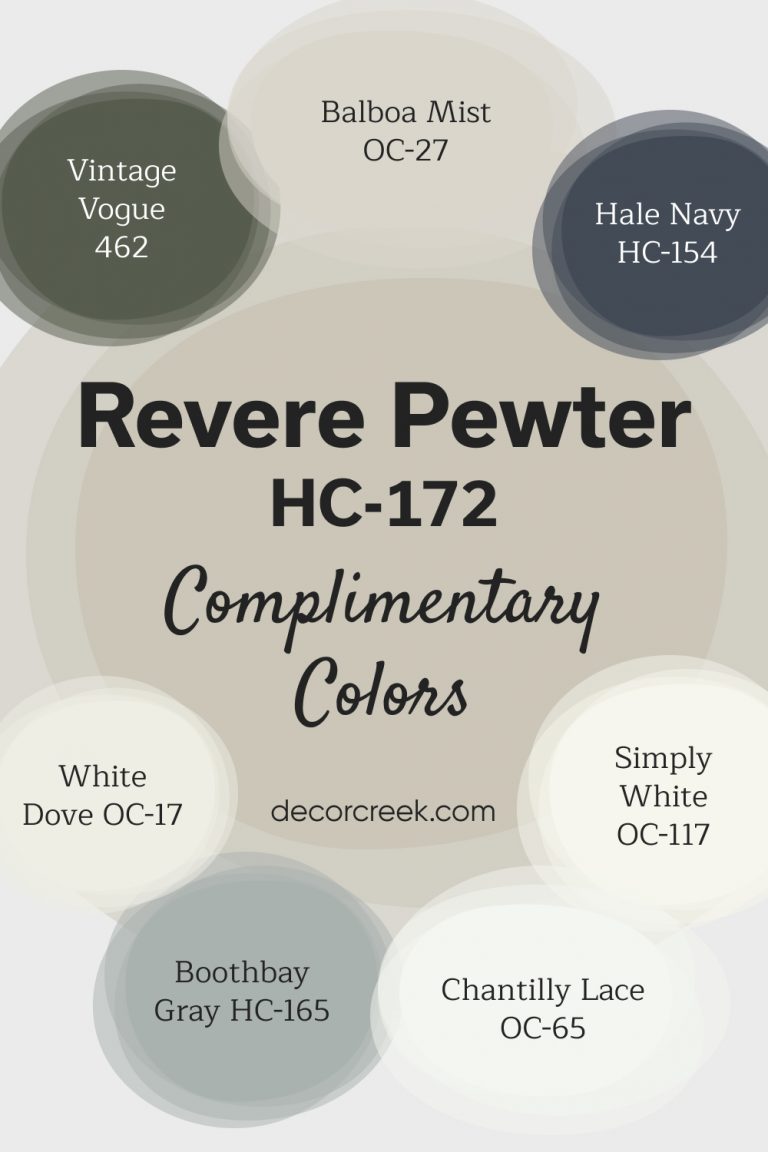 Revere Pewter HC-172 Paint Color by Benjamin Moore - DecorCreek