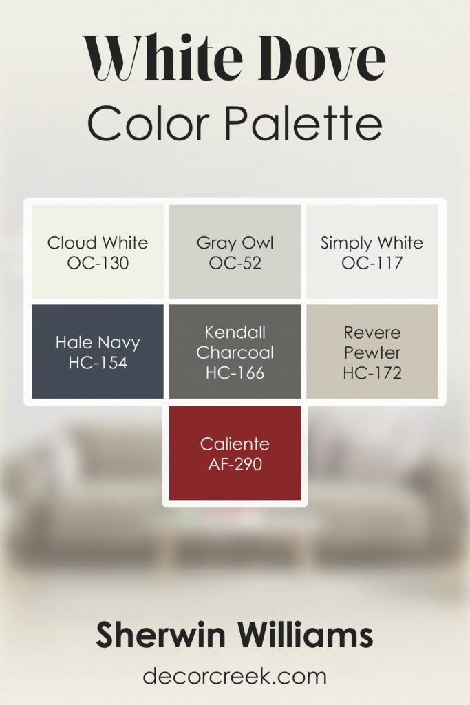 White Dove OC-17 Paint Color by Benjamin Moore - DecorCreek