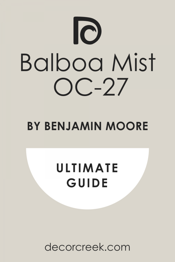 Balboa Mist OC-27 Paint Color by Benjamin Moore - DecorCreek
