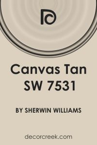 Canvas Tan SW 7531 Paint Color by Sherwin Williams - DecorCreek