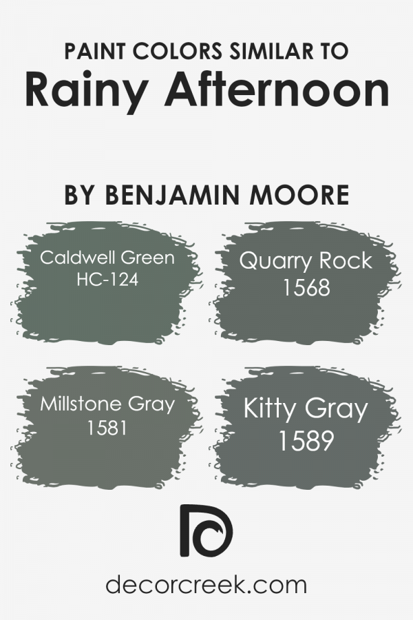 Rainy Afternoon 1575 Paint Color by Benjamin Moore - DecorCreek