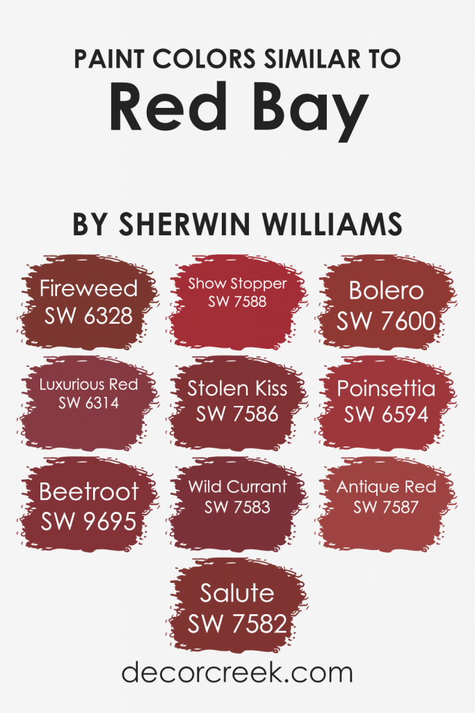 Red Bay SW 6321 Paint Color by Sherwin Williams - DecorCreek