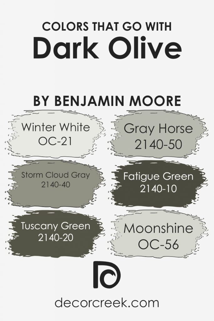 Dark Olive 2140-30 Paint Color by Benjamin Moore - DecorCreek