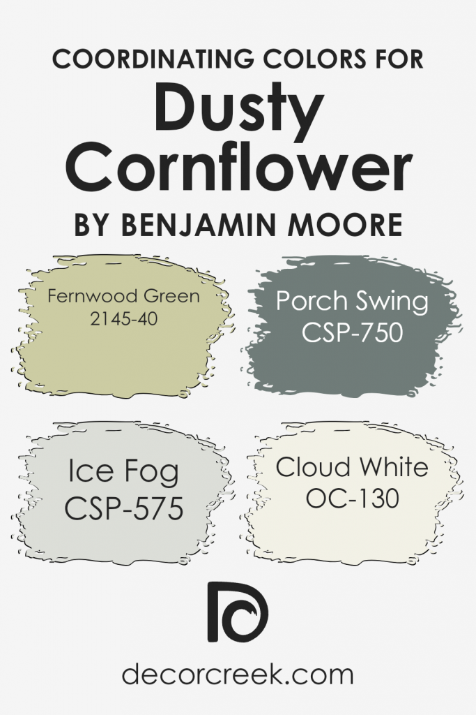 Dusty Cornflower CSP-605 Paint Color by Benjamin Moore - DecorCreek