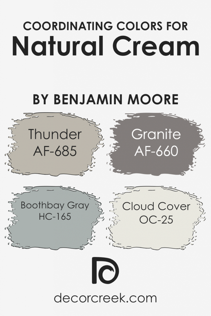 Natural Cream OC-14 Paint Color by Benjamin Moore - DecorCreek