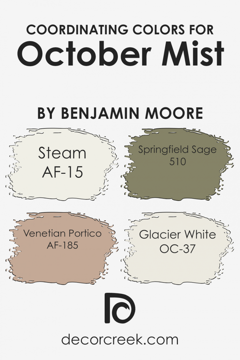 October Mist 1495 Paint Color by Benjamin Moore - DecorCreek