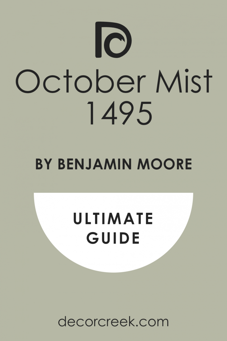 October Mist 1495 Paint Color by Benjamin Moore - DecorCreek