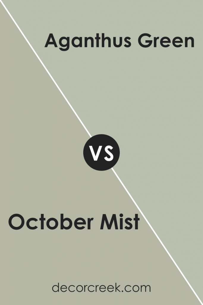 October Mist 1495 Paint Color by Benjamin Moore - DecorCreek