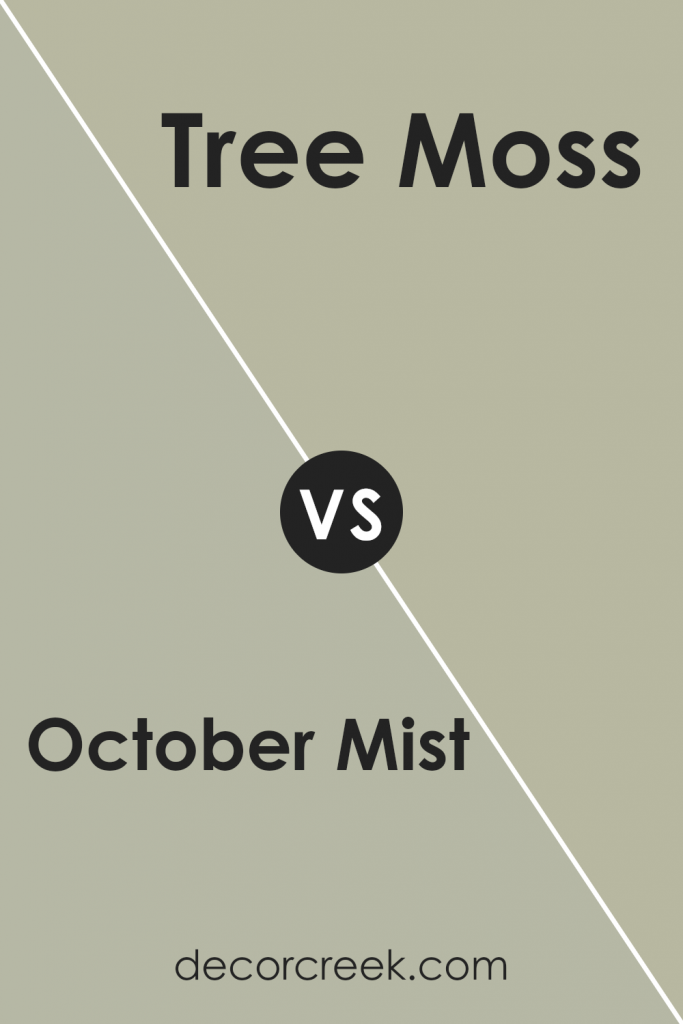 October Mist 1495 Paint Color by Benjamin Moore - DecorCreek