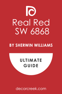 Real Red SW 6868 Paint Color by Sherwin Williams - DecorCreek