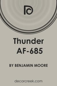 Thunder AF-685 Paint Color by Benjamin Moore - DecorCreek