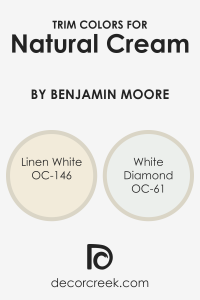 Natural Cream OC-14 Paint Color by Benjamin Moore - DecorCreek