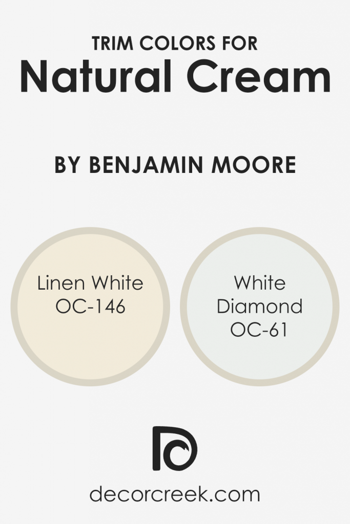Natural Cream OC-14 Paint Color by Benjamin Moore - DecorCreek