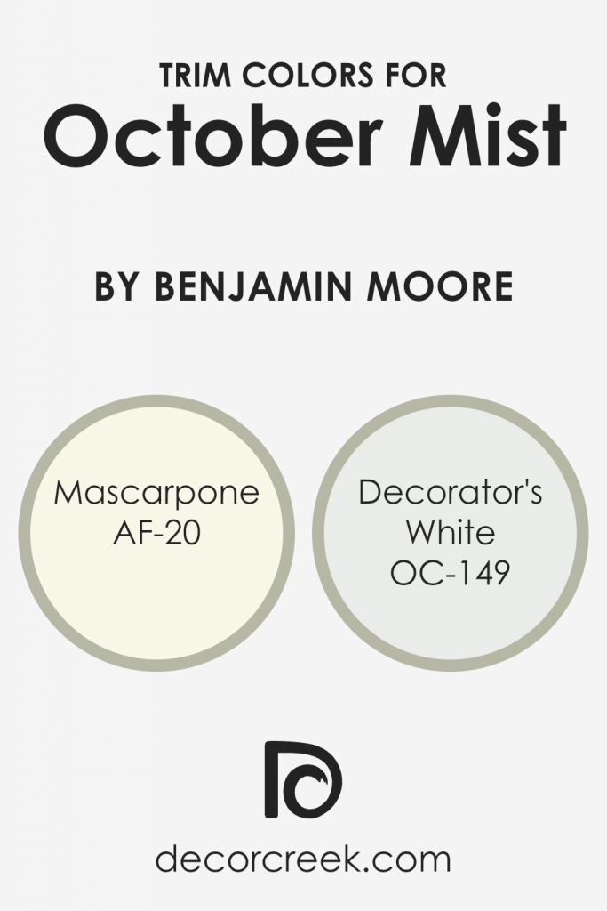 October Mist 1495 Paint Color by Benjamin Moore - DecorCreek