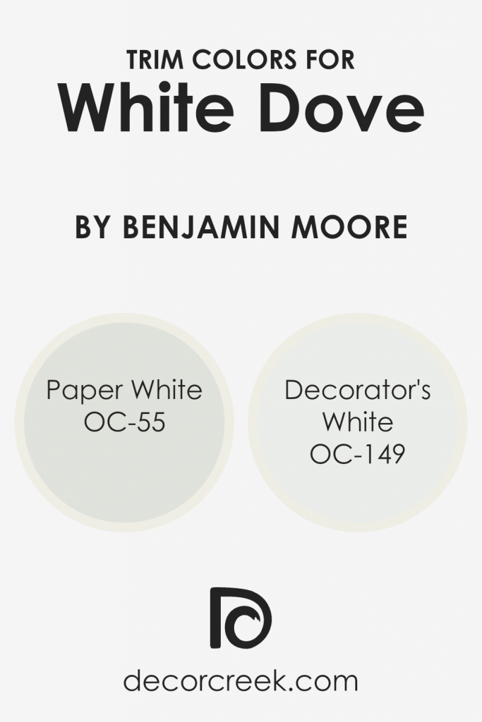 White Dove OC-17 Paint Color by Benjamin Moore - DecorCreek