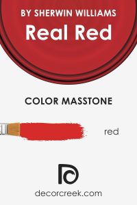 Real Red SW 6868 Paint Color by Sherwin Williams - DecorCreek