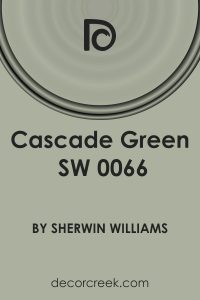 Cascade Green SW 0066 Paint Color by Sherwin Williams - DecorCreek