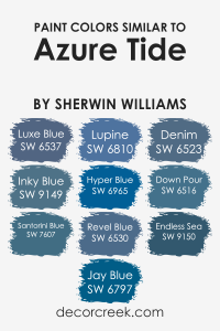 Azure Tide SW 9684 Paint Color by Sherwin Williams - DecorCreek