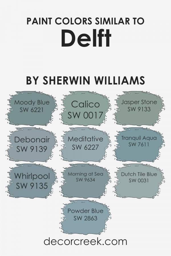 Delft SW 9134 Paint Color by Sherwin Williams - DecorCreek