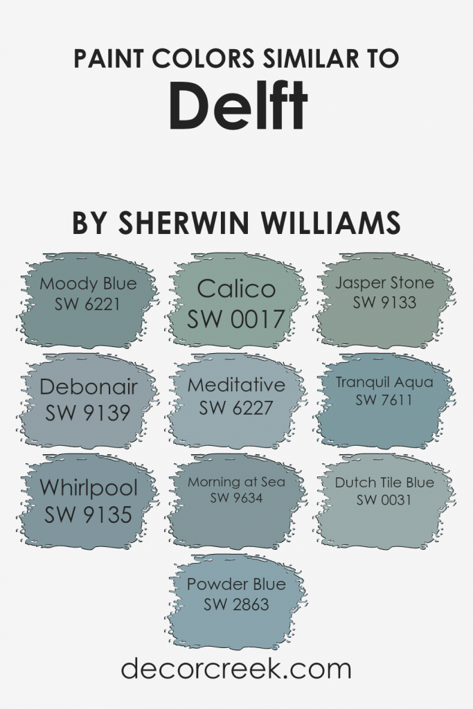 Delft SW 9134 Paint Color by Sherwin Williams - DecorCreek