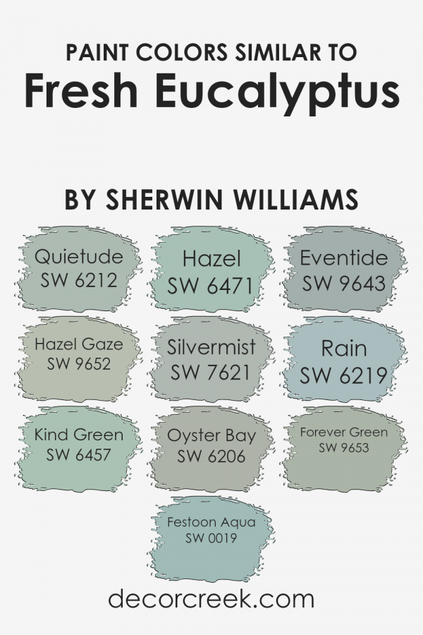 Fresh Eucalyptus SW 9658 Paint Color by Sherwin Williams - DecorCreek