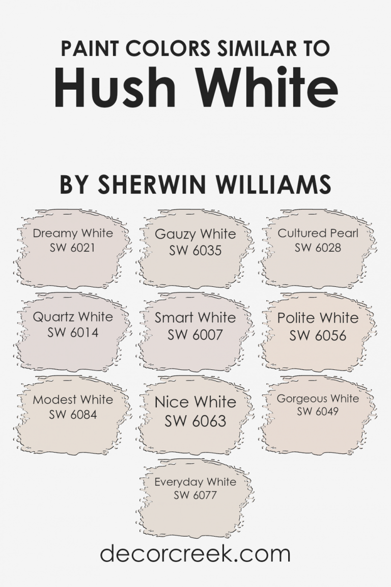 Hush White SW 6042 Paint Color by Sherwin Williams - DecorCreek