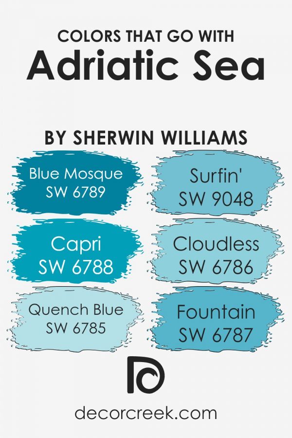 Adriatic Sea SW 6790 Paint Color by Sherwin Williams - DecorCreek