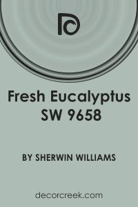 Fresh Eucalyptus SW 9658 Paint Color by Sherwin Williams - DecorCreek