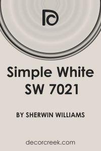 Simple White SW 7021 Paint Color by Sherwin Williams - DecorCreek