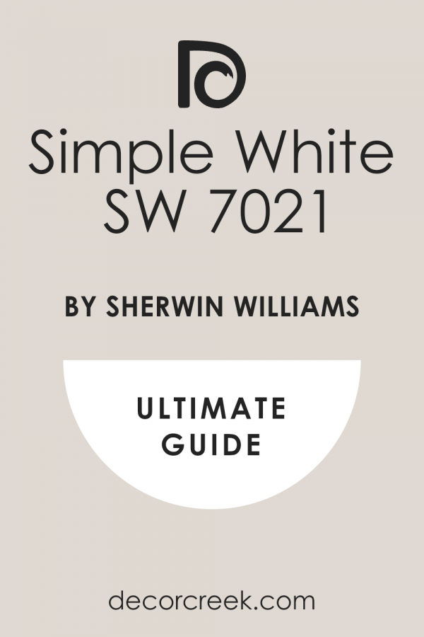 Simple White SW 7021 Paint Color by Sherwin Williams - DecorCreek