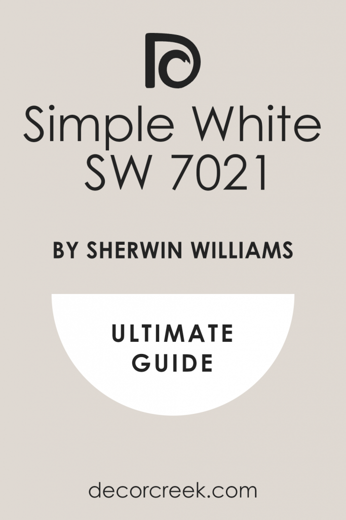 Simple White SW 7021 Paint Color by Sherwin Williams - DecorCreek
