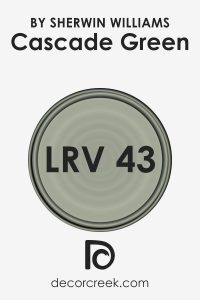 Cascade Green SW 0066 Paint Color by Sherwin Williams - DecorCreek