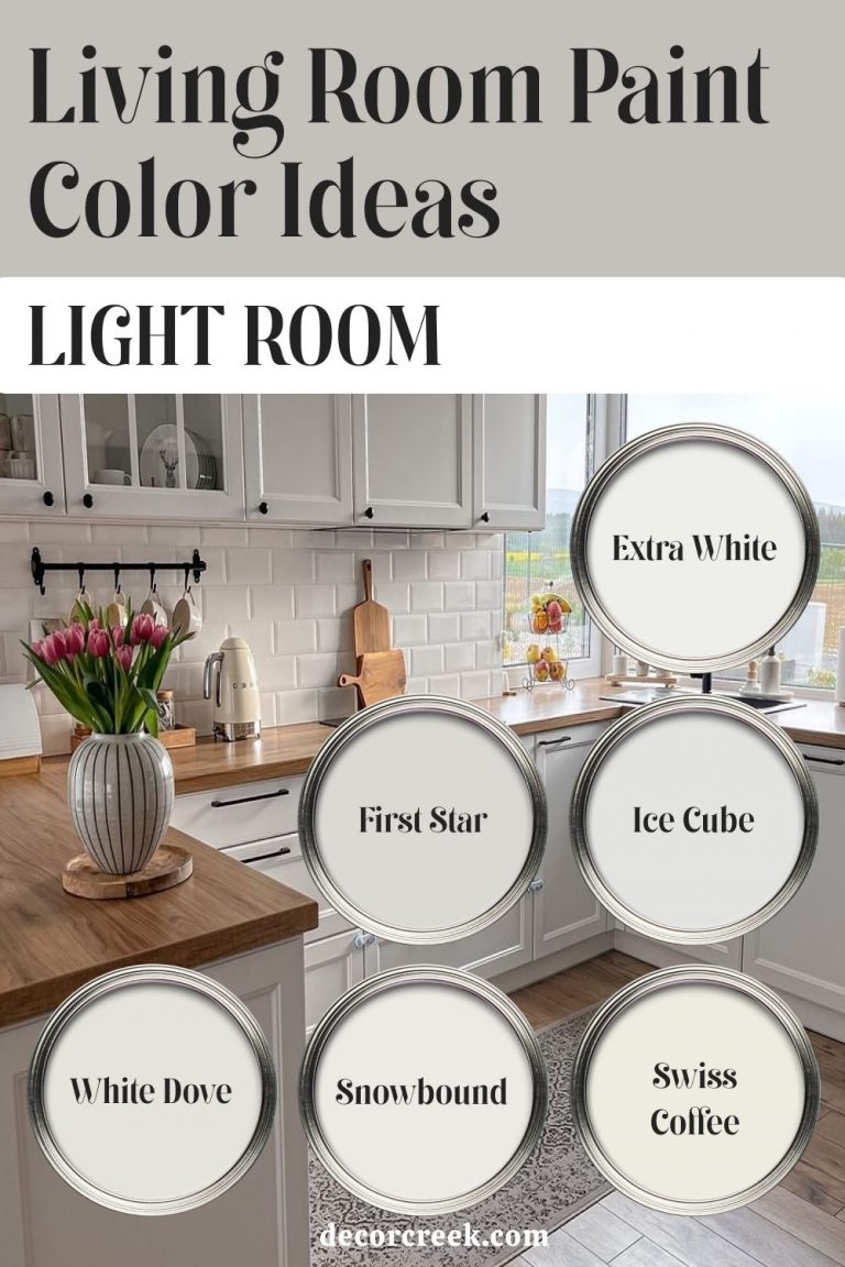 Top 50 Living Room Paint Color Ideas and Palettes - DecorCreek