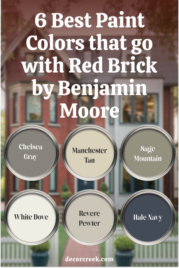 12 Best Paint Colors That Go with Red Brick - DecorCreek
