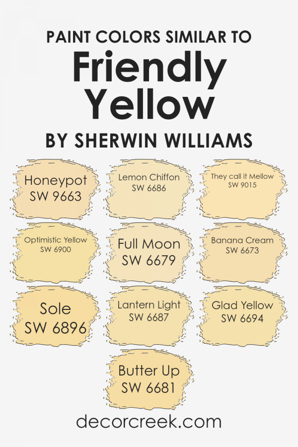 Friendly Yellow SW 6680 Paint Color by Sherwin Williams - DecorCreek
