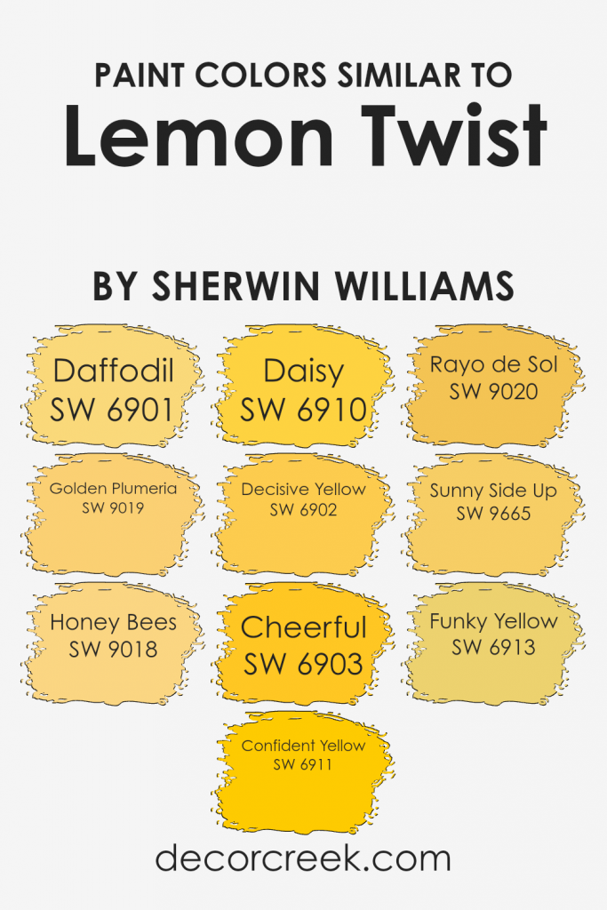 Lemon Twist SW 6909 Paint Color by Sherwin Williams - DecorCreek